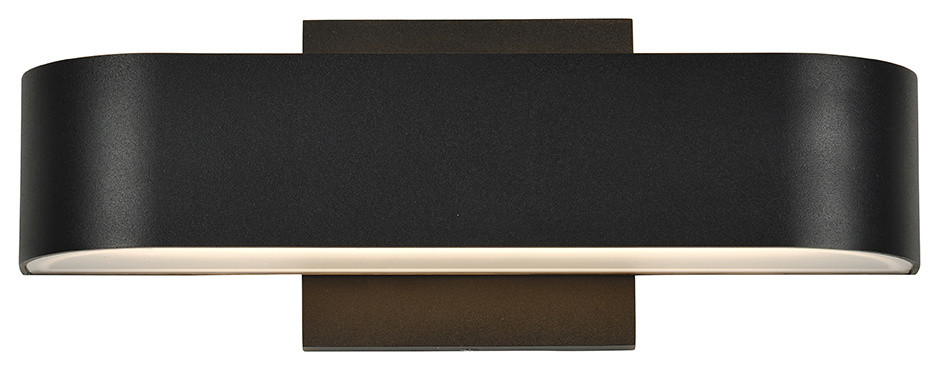 Montreal LED Outdoor Wall Light, Frosted Glass Shade - Modern - Outdoor ...