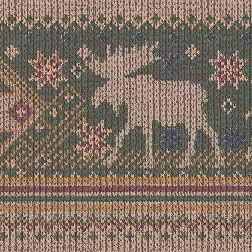 Wallpaper Border Classic Deer Dining Green 15' x 7.25 In DD670B ...