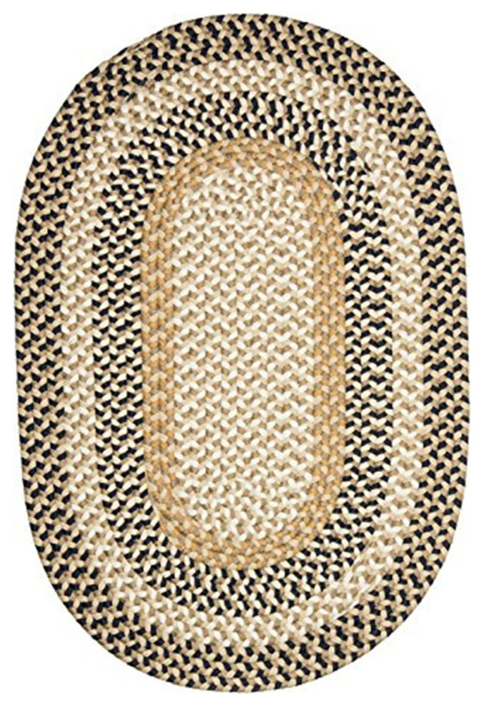 Colonial Mills Burmingham Braided Traditional Rug, 7'x9' Oval ...