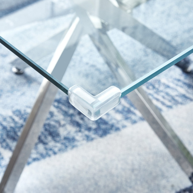 Vereniz Square Dining Table Silver - Contemporary - Dining Tables - by ...