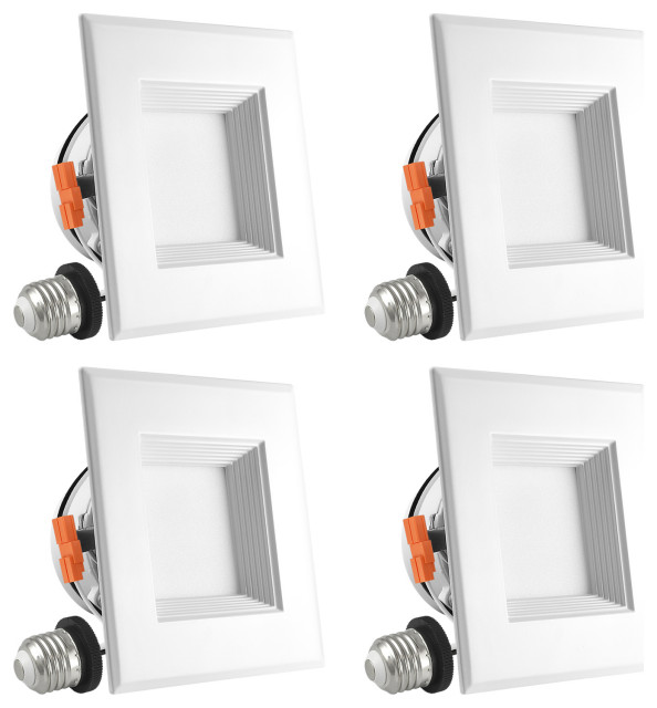 4" Square LED Recessed Light 10W 650lm - Modern - Recessed Trims - by ...