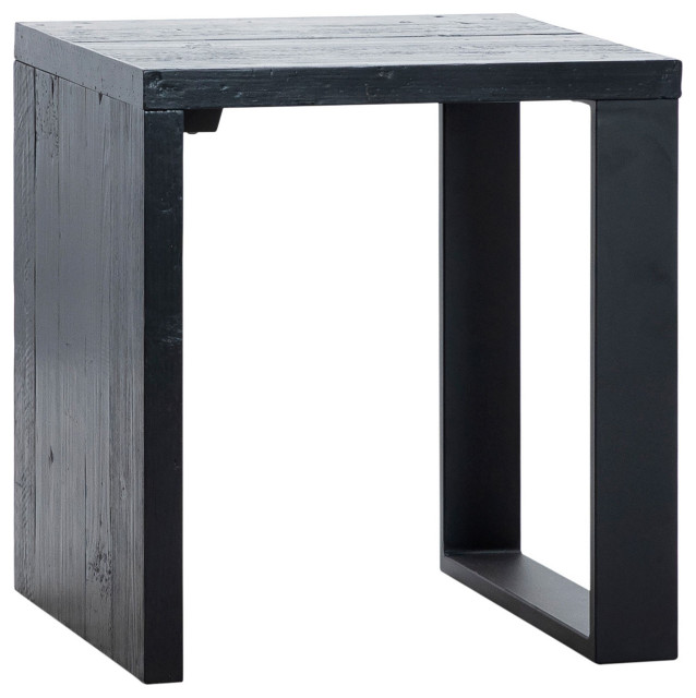 Mika End Table, Black - Industrial - Side Tables And End Tables - by ...