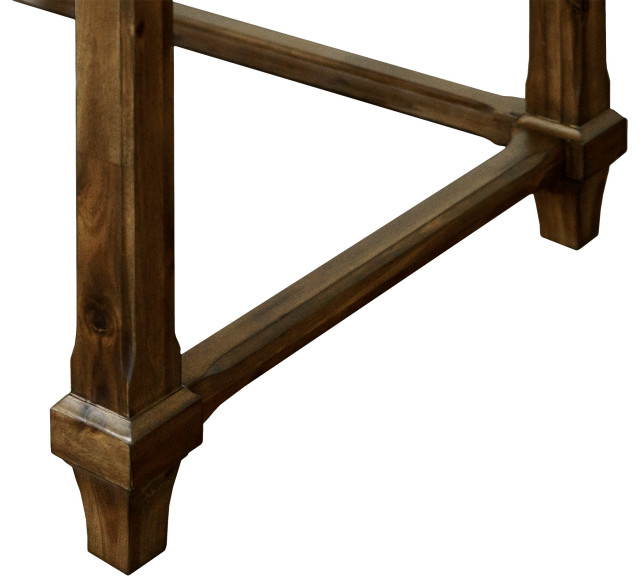 Traditional Wood Writing Desk Office Desk Storage Table Brown ...