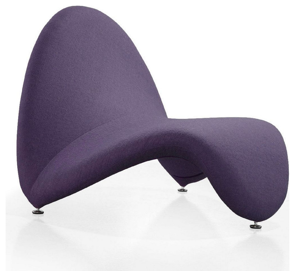 MoMa Accent Chair, Purple - Midcentury - Armchairs And Accent Chairs ...
