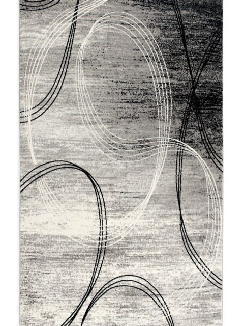 Rug Branch Modern Abstract Swirls Indoor Area Rug & Runner, (8x10 Feet ...