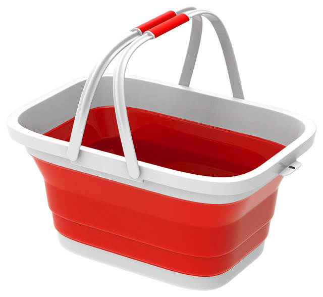 Collapsible Basket-Space Saving Pop Up Handbasket by Lavish Home ...