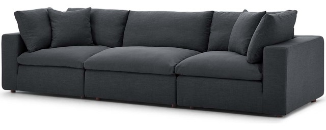 Modern Contemporary Urban Living Sofa Set, Fabric - Transitional ...