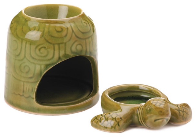 Green Turtle Oil Warmer - Contemporary - Home Fragrances - by Kyla's ...