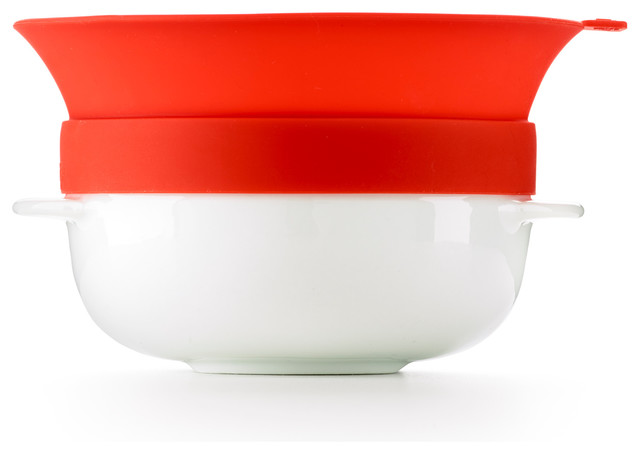 Lekue Red Individual Oatmeal Bowl - Contemporary - Specialty Cookware ...