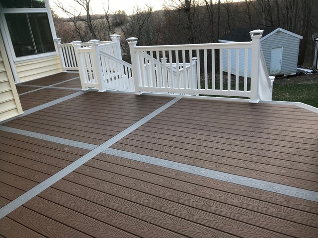 Custom Designed Deck - Trex Picture Frame Design - Contemporary ...