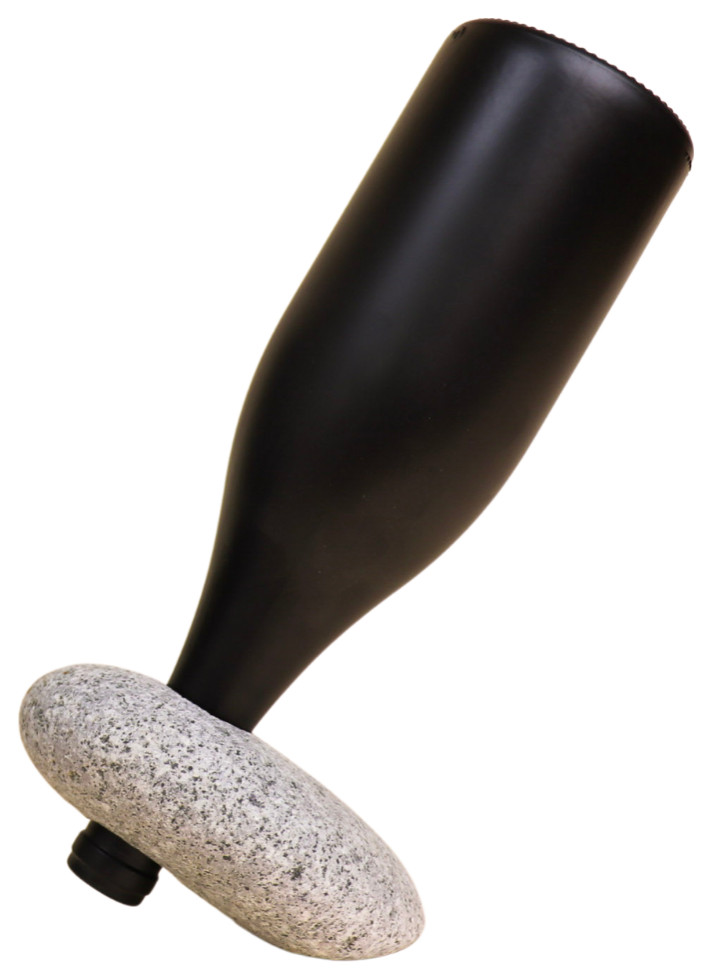 Stone Wine Bottle Balancer - Beach Style - Wine Racks - by Funky Rock ...