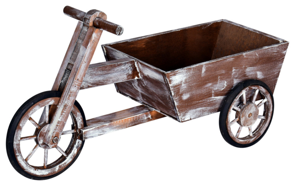 24"x9"x12" Wooden Tricycle Cart - Contemporary - Utility Carts - by ...