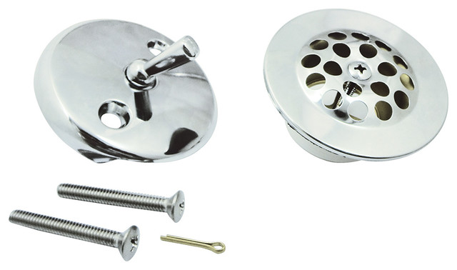 Made to Match Grid Tub Drain Kit, Polished Chrome - Traditional - Tub ...