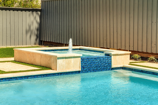 Inground Spa Designs Plano, Dallas, Highland Park - Swimming Pool & Hot ...
