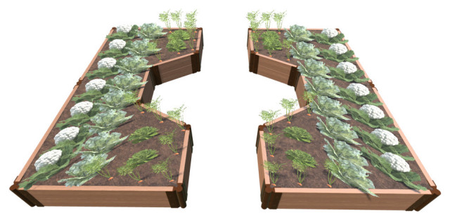 Classic Sienna Walk-Through Hexagon Center Path' 8'x10'x11" Raised ...