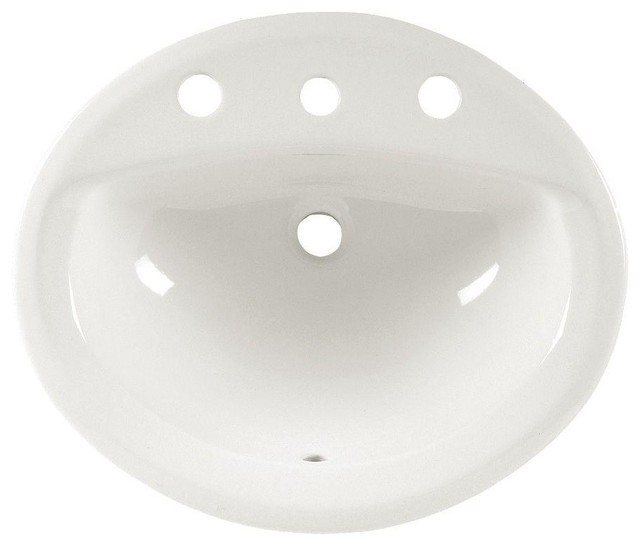 American Standard 0475.020 Aqualyn 20-3/8" Drop In Porcelain ...