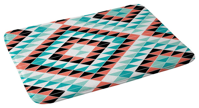 Jacqueline Maldonado Tribal Triangles 1 Memory Foam Bath Mat, 34"x21 ...