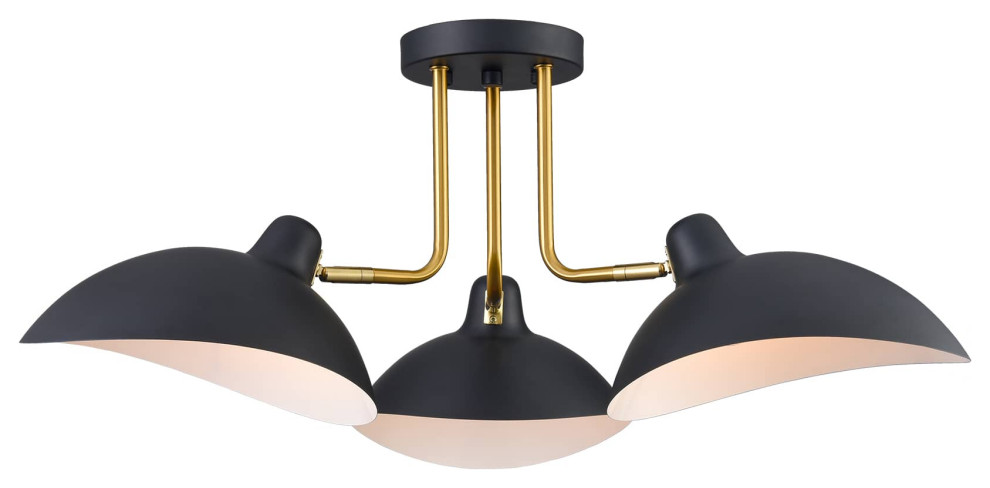 Farmhouse Multi-Directional Ceiling Spot Light Matte Black - Midcentury ...