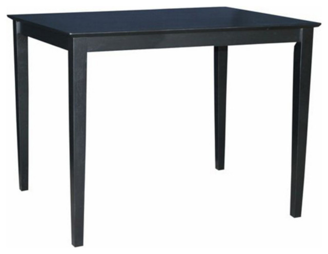 Traditional Counter Dining Table, Shaker Legs & Rectangular Wooden Top ...