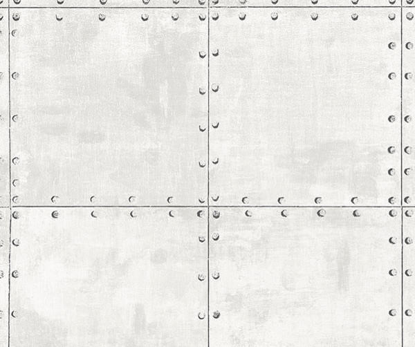Metal Tile Pattern Wallpaper, 1 Bolt - Contemporary - Wallpaper - by ...