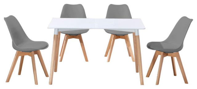 Mid Century Modern 5-Piece Dining Set - Midcentury - Dining Sets - by ...