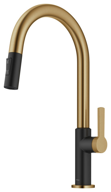 Oletto Single Handle Pull-Down Kitchen Faucet - Contemporary - Kitchen ...