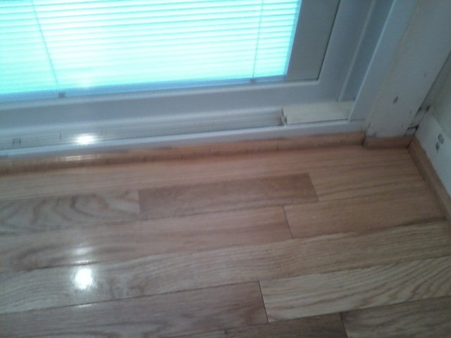 wood floor laid on uneven linoleum - how bad?