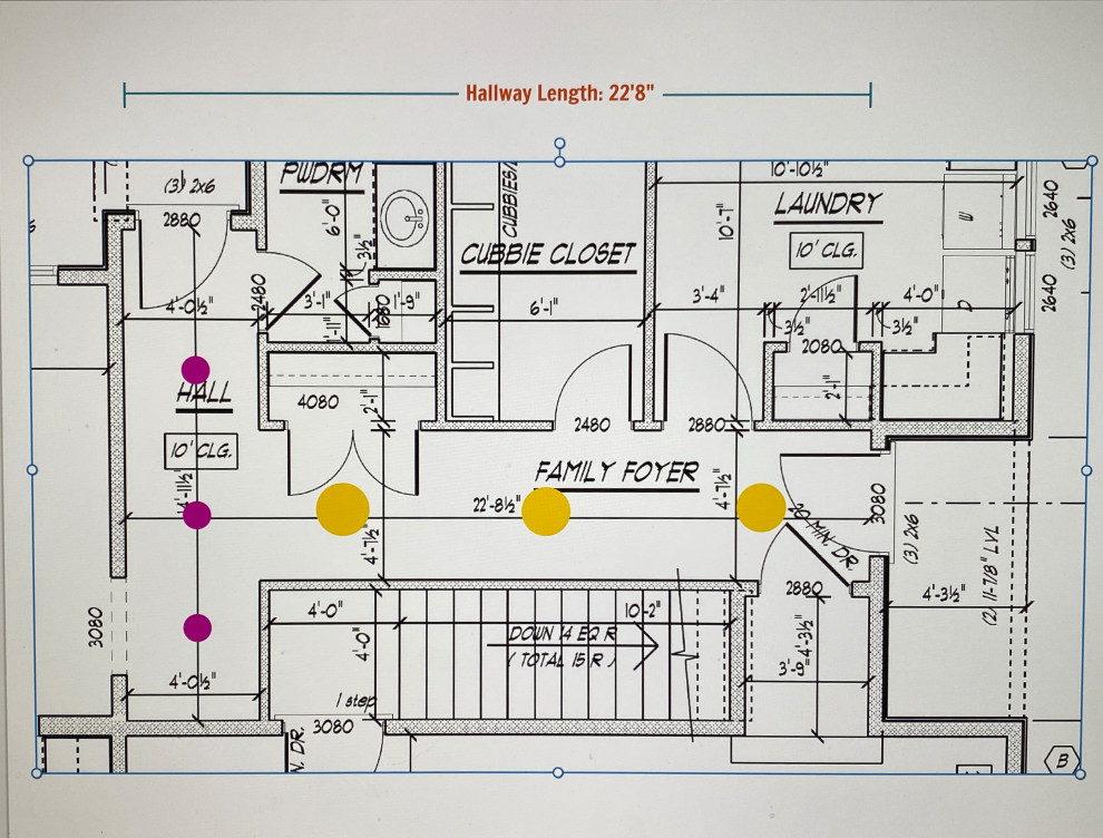 Intersecting Hallway Lighting Dilemma