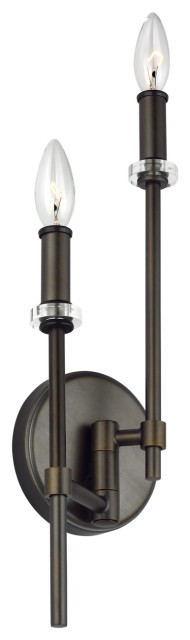 Feiss WB1901ANBZ Two Light Wall Sconce Feiss Bryan Antique Bronze ...