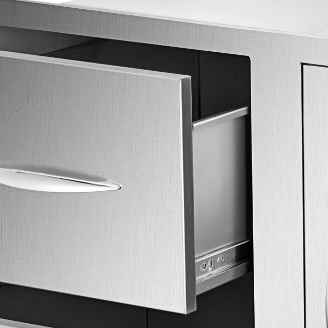 Outdoor Kitchen Door Drawer Combo Double Drawers with Propane Drawer ...