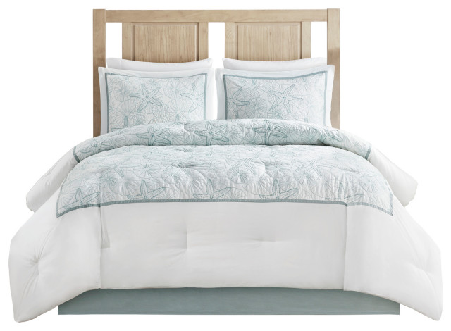 Harbor House Printed Comforter Bedding Set With Embroidery, Queen ...