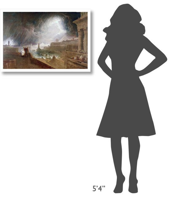 "Seventh Plague of Egypt" Digital Paper Print by John Martin, 24"x17 ...