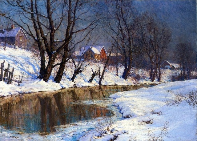 Walter Launt Palmer Winter Morning Wall Decal, 18x27 - Traditional ...