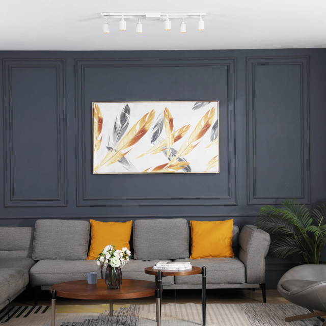 Vidalite Shura 6 Head Square Track, White, 6 - Light - Transitional ...