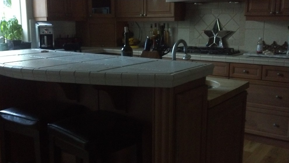 Cutting high top bar counter down to match adjacent (attached) counter ...