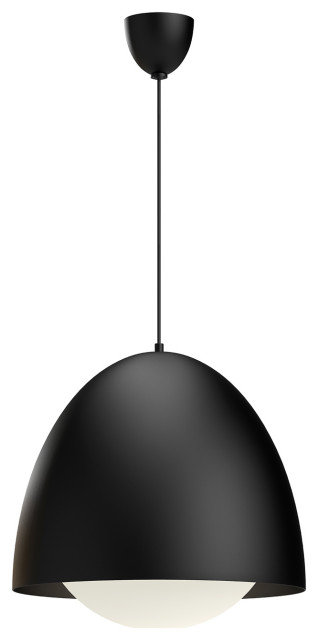 Kenji pendants,Matte Black | Opal Matte Glass D20" x H20 ...