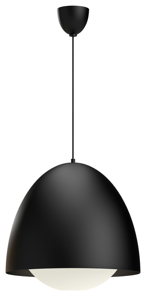 Kenji pendants,Matte Black | Opal Matte Glass D20" x H20 ...