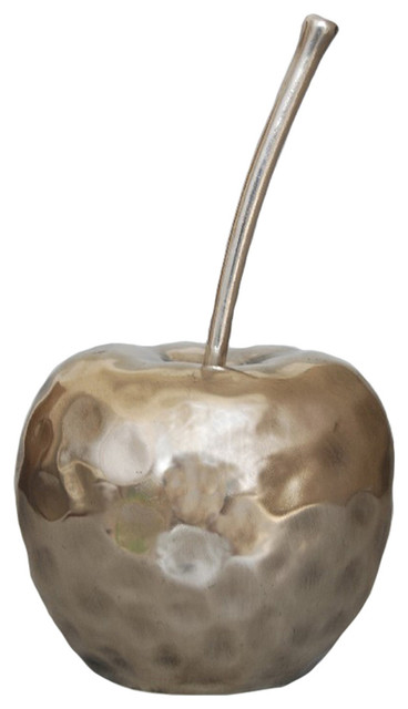 Statement Making decorative Resin Apple, Gold - Contemporary ...