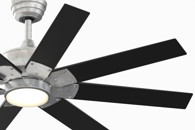 Levon Custom DC Motor, Galvanized - Transitional - Ceiling Fans - by ...