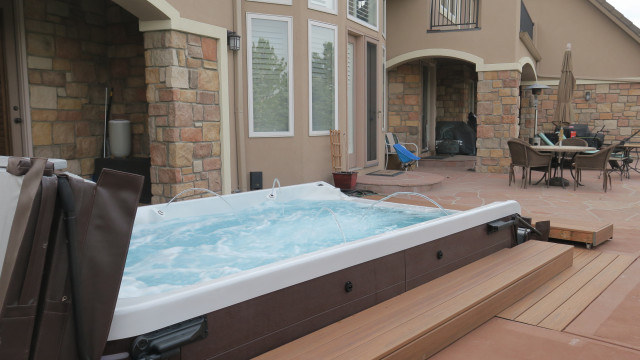 In Ground Infinity Edge Swim Spa - Contemporary - Denver - by Carefree ...