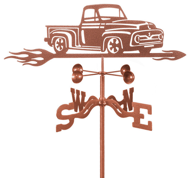 Ford Truck Weathervane With Post Mount - Contemporary - Weather Vanes ...