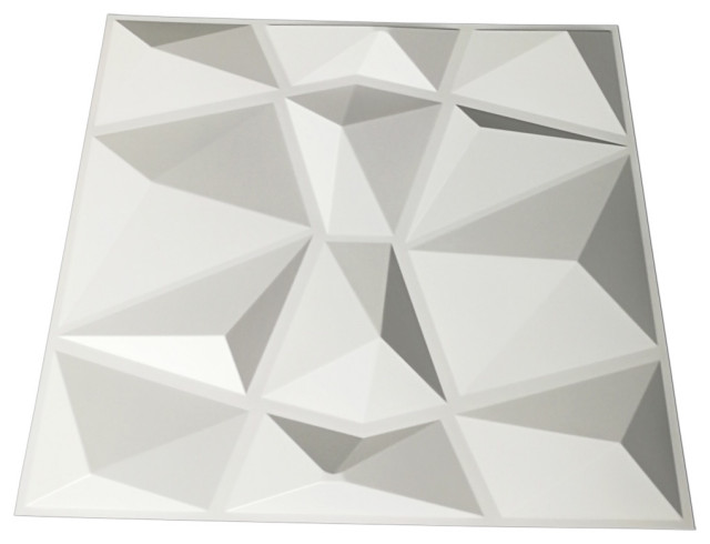 Decorative 3D Plastic Wall Panels in Modern Wall Design, 19.7"x19.7 ...