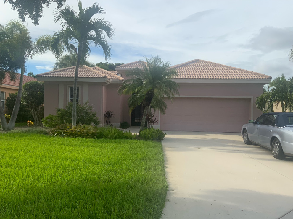 help with barrel tile roof colors rose colored SWFL home