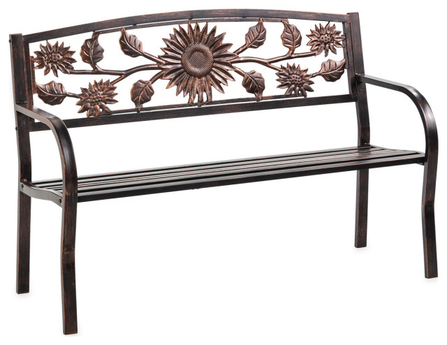 Sunflower Bench - Farmhouse - Outdoor Benches - by J. Thomas Products ...