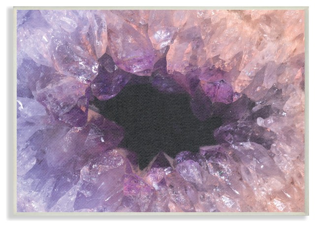 Amethyst Geode Cavern Photograph Stretched Canvas Wall Art, 13"x19 ...