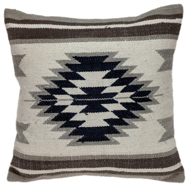 Beige And Brown Aztec Throw Pillow - Southwestern - Decorative Pillows ...