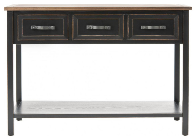 Dina Console Table Black/ Oak - Transitional - Console Tables - by ...