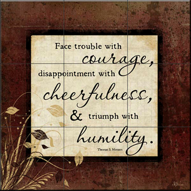 Tile Mural, Humility by Jennifer Pugh, 12.75" x 12.75" (9 Tiles ...