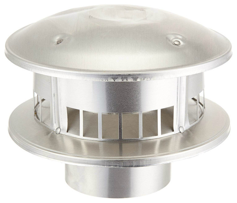 Selkirk 104800 Round Type B Gas Vent Top, 4", 4RVRT, 4" - Contemporary ...