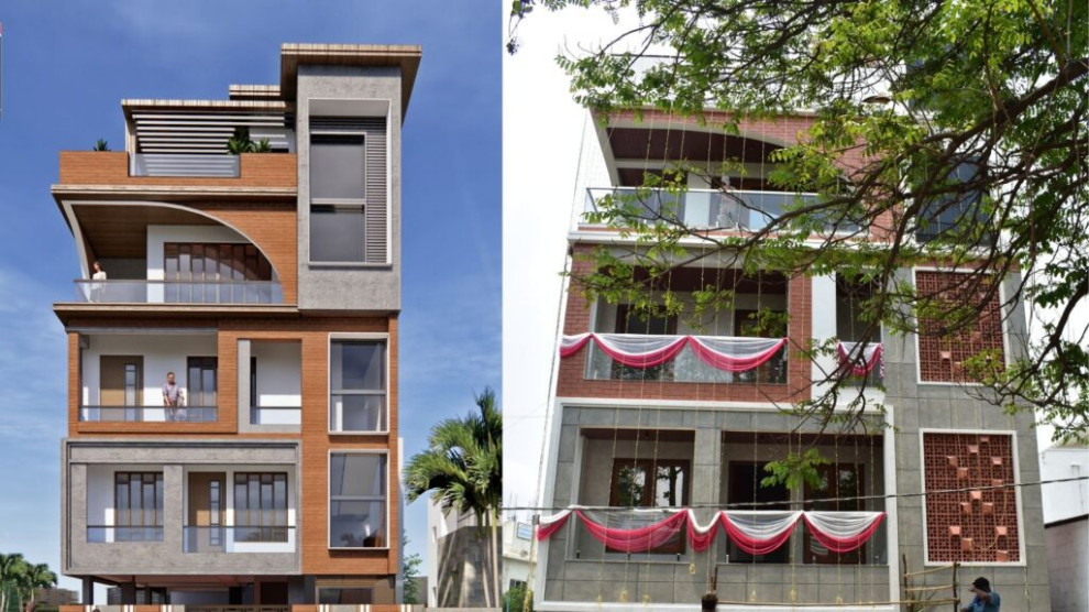 An Indian Bungalow Design with Modern Twists - Indian - Exterior ...